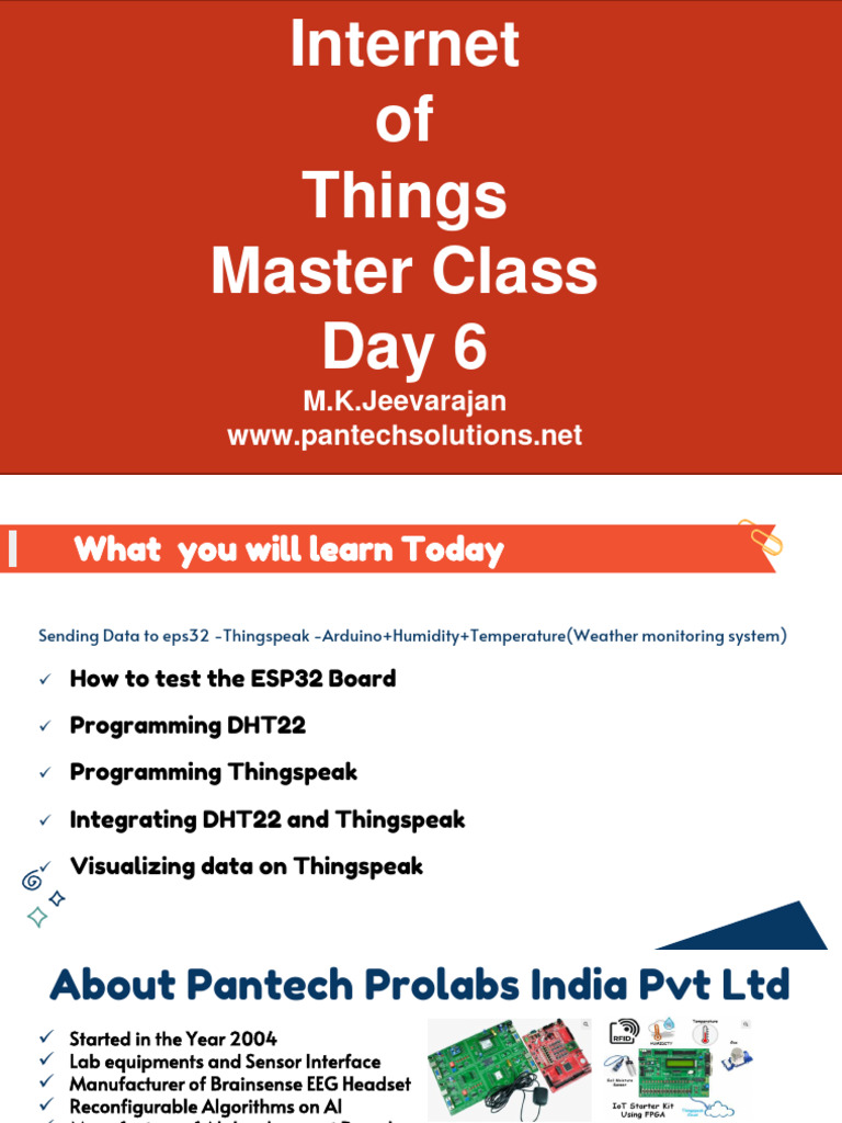 Day6-Iot Master Class Day 6 | PDF | Arduino | Artificial Intelligence