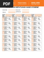 Hand Hygeine Form | PDF