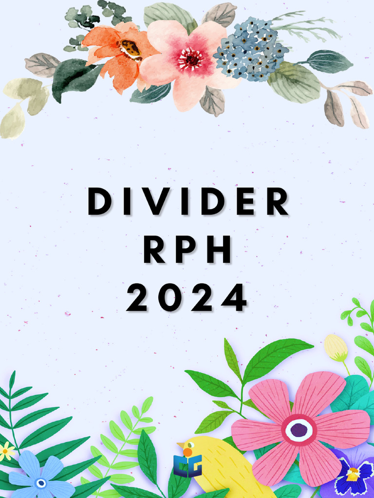 DIVIDER RPH 2024 Floral Kump B | PDF