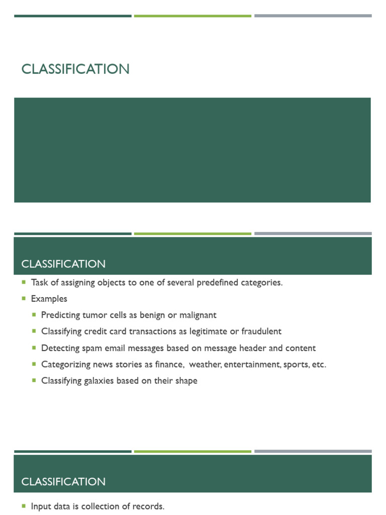 Classification Slides | PDF | Statistical Classification | Theoretical Computer Science