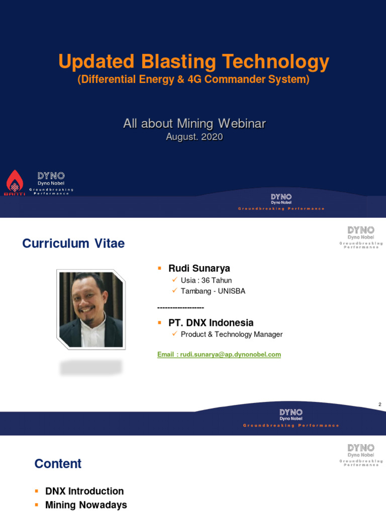 Materi Updated Blasting Technology Pdf Mining