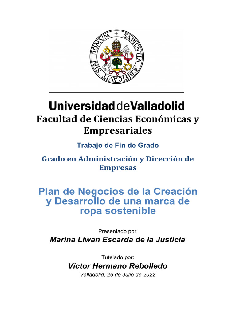 TFG e 1551 | PDF | Business | Sustentabilidad