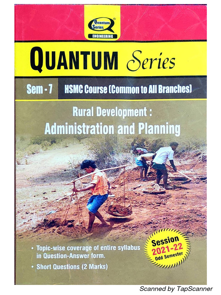 Rural Development Administration and Planning Quantum | PDF