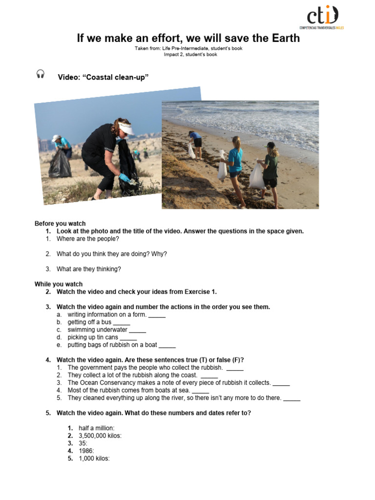 Unit 2 Coastal Cleanup | PDF | Language Arts & Discipline | Science & Mathematics