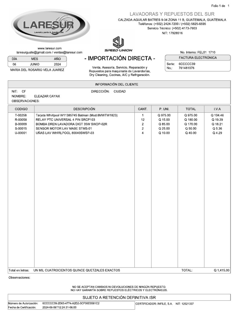 Eleazar Cayax 050624 | PDF