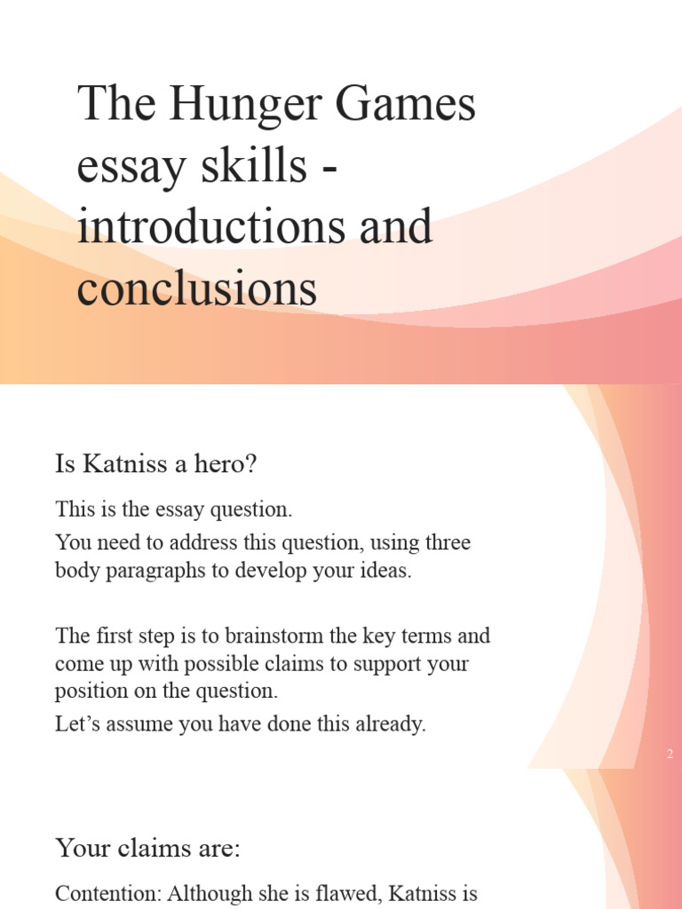 Hunger Games Introduction and Conclusion Ladder | PDF | The Hunger ...