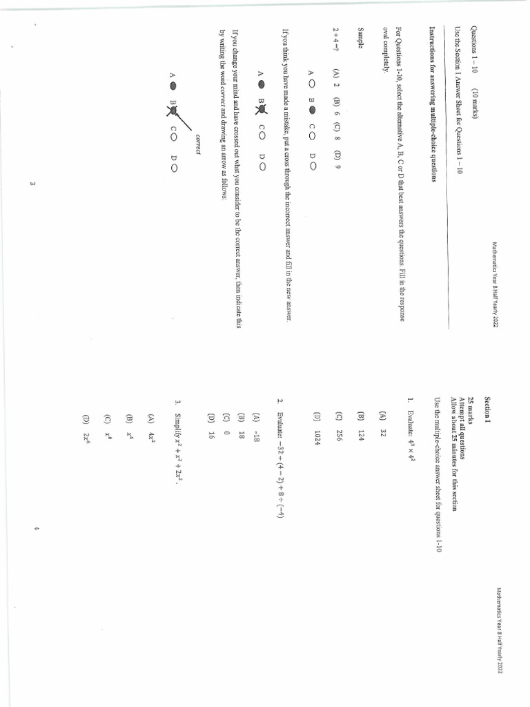 Year 8 Revision Pack | PDF