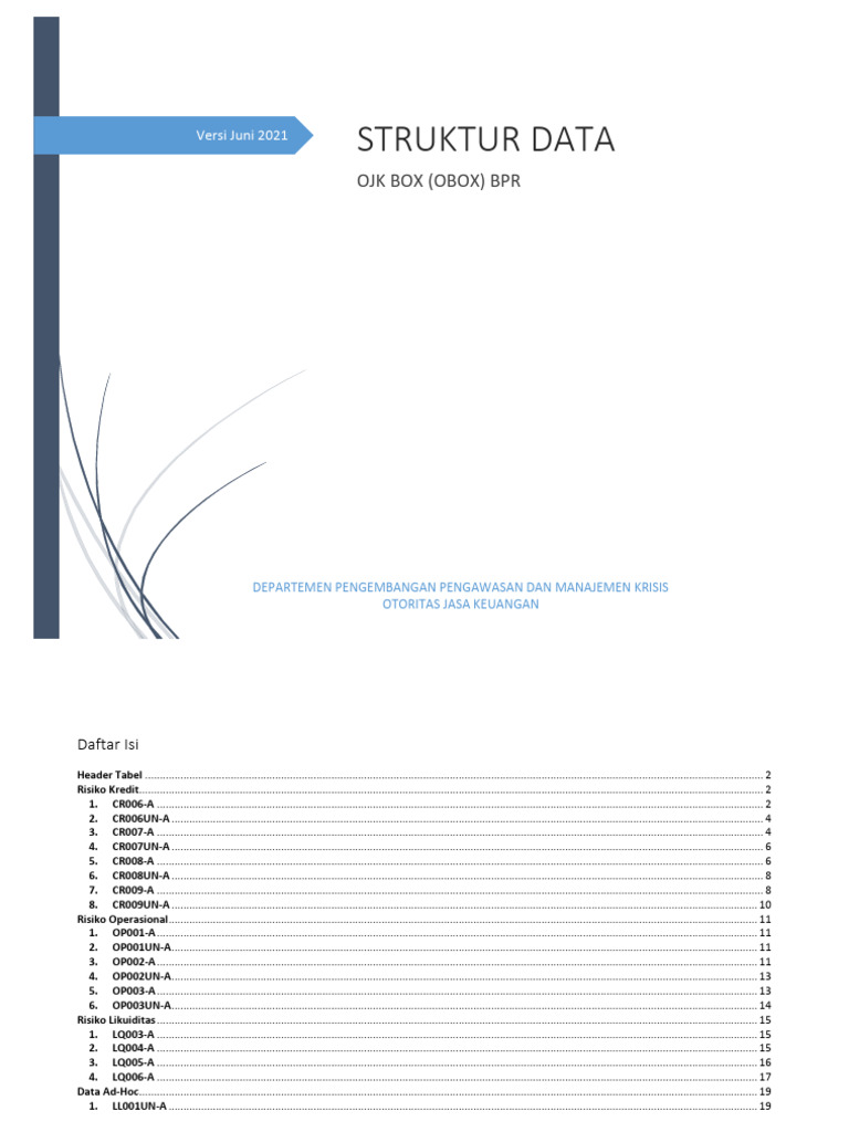 Struktur Data BPR | PDF