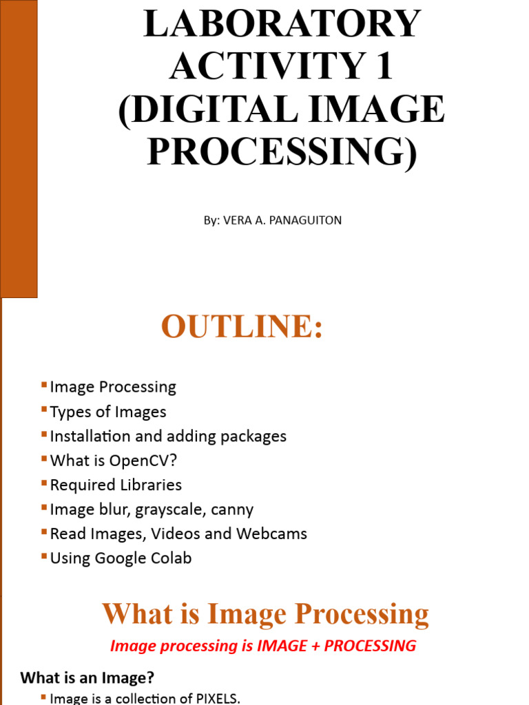 01lab Intro To OpenCV | PDF | Pixel | Rgb Color Model 01lab Intro To OpenCV | PDF | Pixel | Rgb Color Model