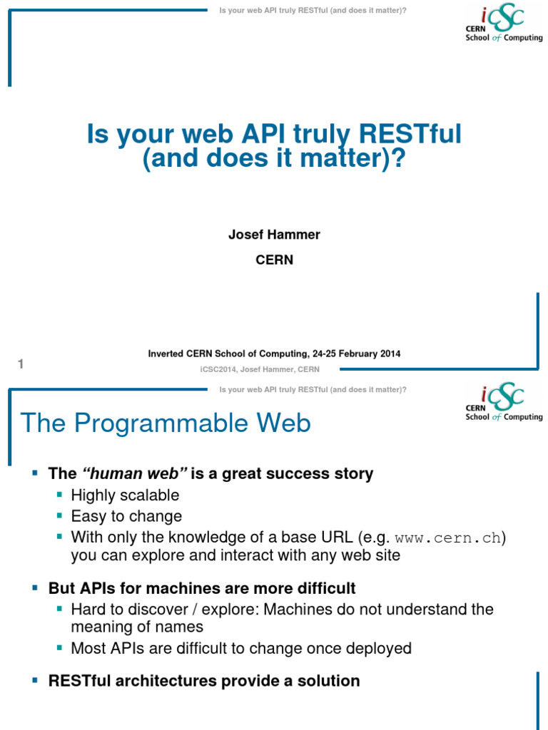 Is Your Web API Truly RESTful | PDF | World Wide Web | Internet & Web Is Your Web API Truly RESTful | PDF | World Wide Web | Internet & Web