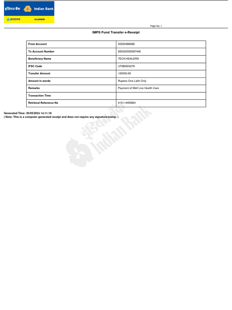 IMPS - Ereceipt - May 30 - 141118 | PDF