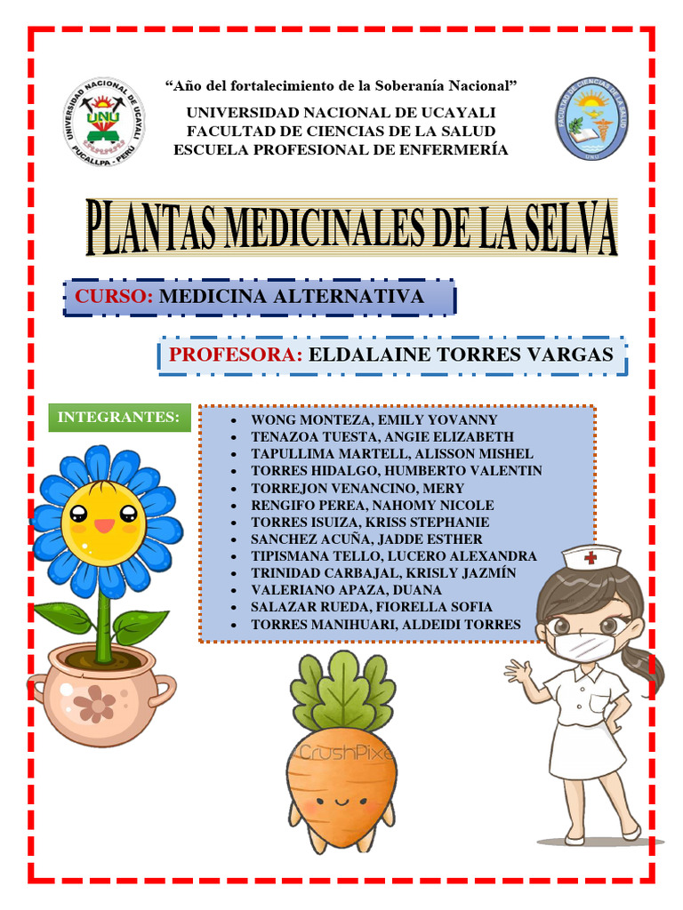 Plantas Medicinales de La Selva | PDF | Albahaca | Plantas