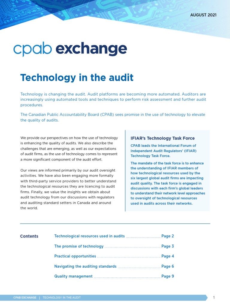 2021 Technology Audit En | PDF | Audit | Financial Audit