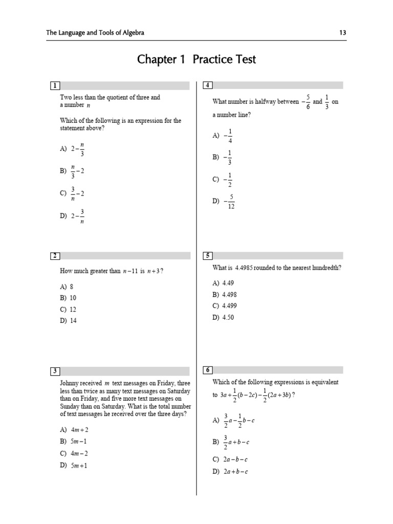 Acing the New Sat Ch01~20單元大單元練習 | PDF | Standard Deviation | Density