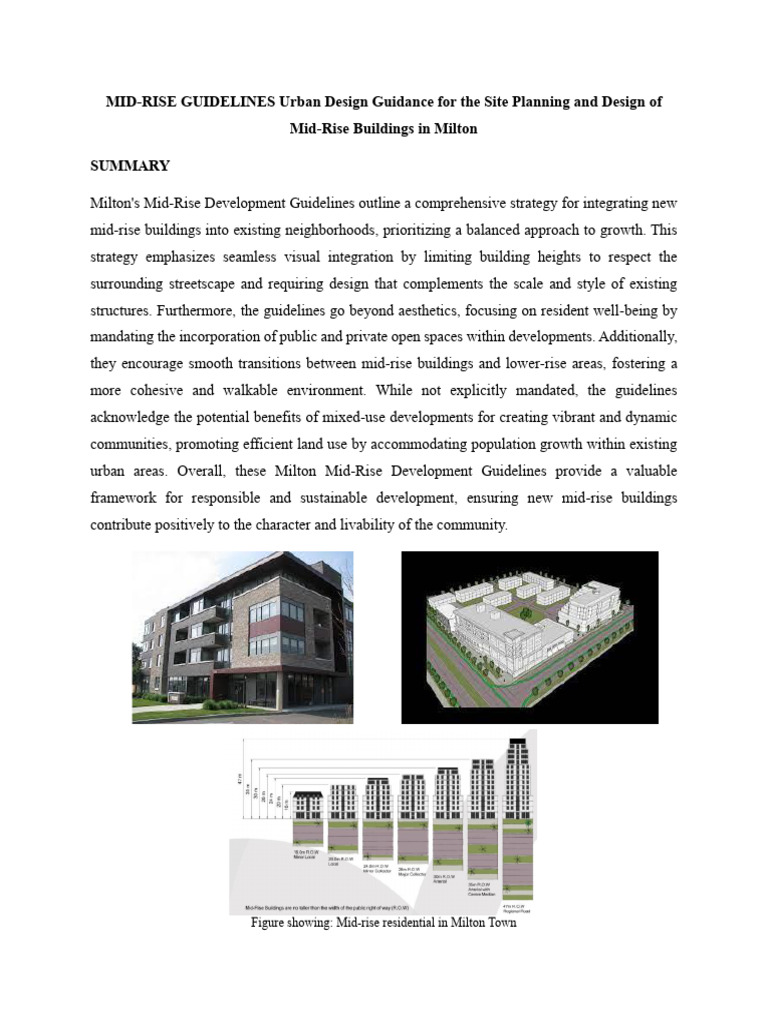 MID-RISE RESIDENTIAL CASE STUDY | PDF | Mixed Use Development ...