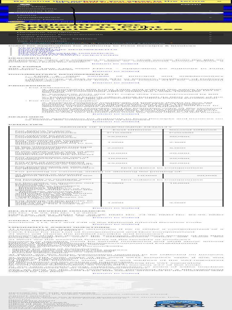 Application For Authority To Print Receipts & Invoices - Bureau of ...
