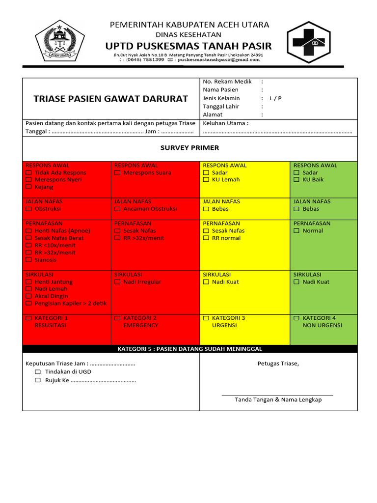 Triase Pasien Gawat Darurat - 100X | PDF