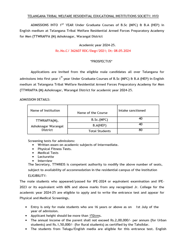 AFPA-Prospectus 2024-25 (1) | PDF | University And College Admission ...