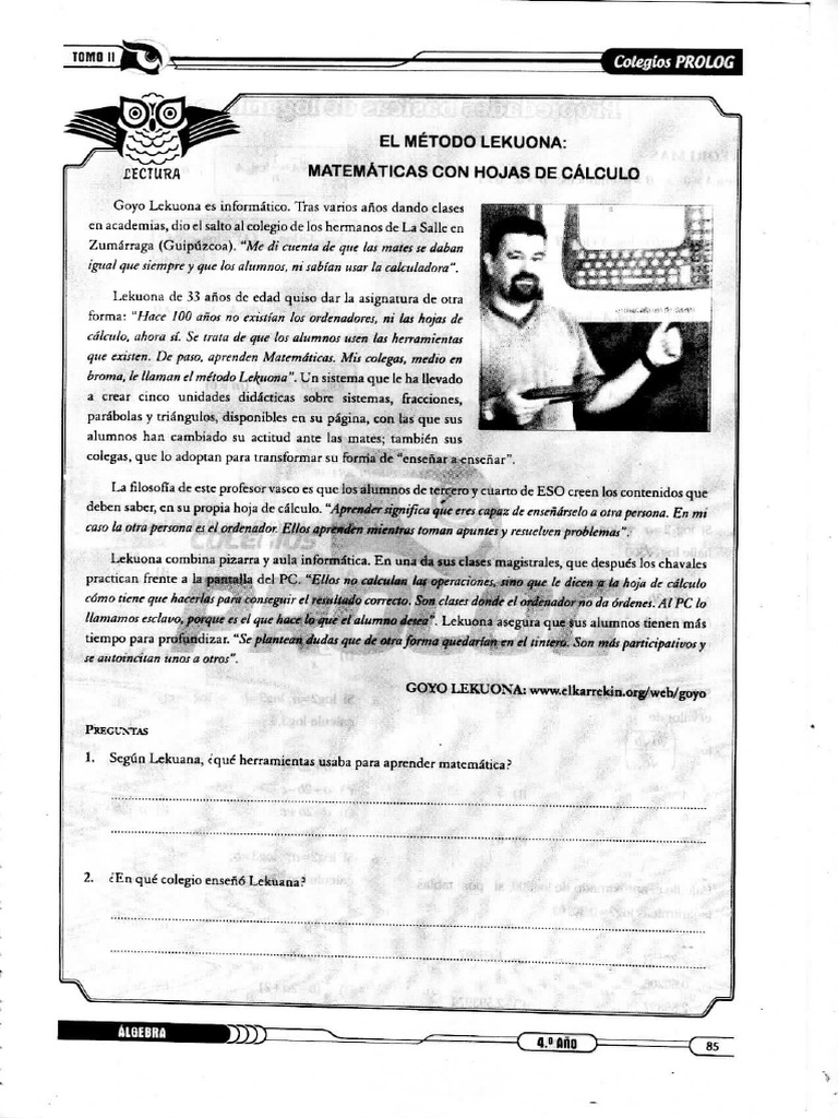 Alg 4to Ii Bim | PDF