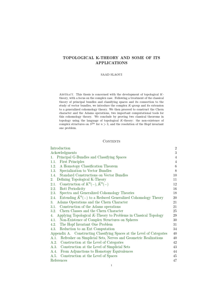 Masters Thesis | PDF | Mathematical Concepts | Mathematical Analysis
