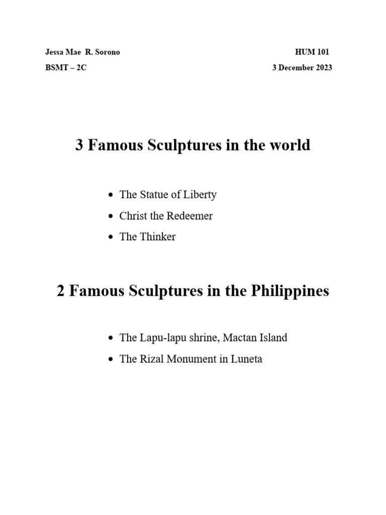 Famous Artwork | PDF