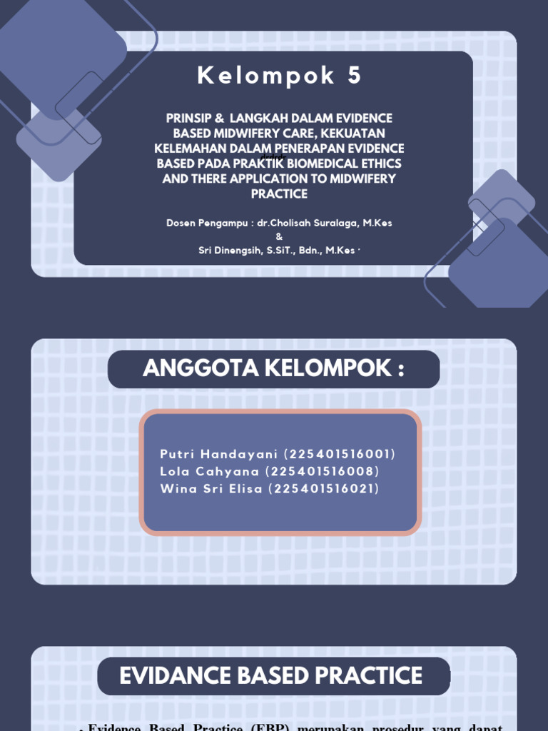 Kelompok 5 Evidance Based | PDF