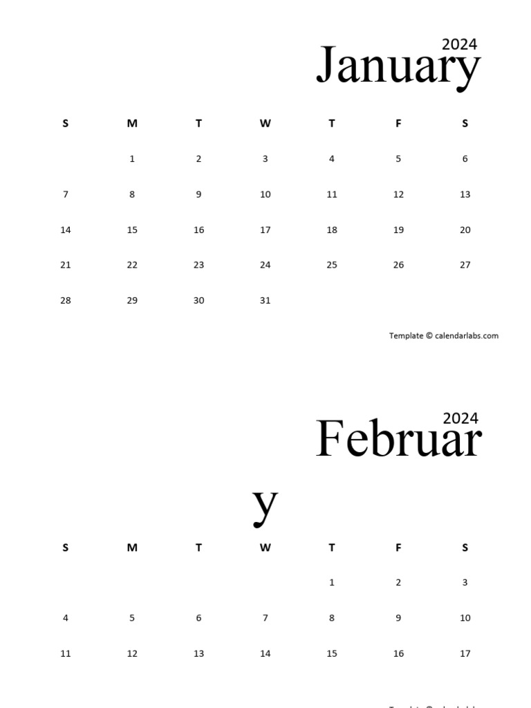 2024 Classic Mini Calendar | PDF 2024 Classic Mini Calendar | PDF