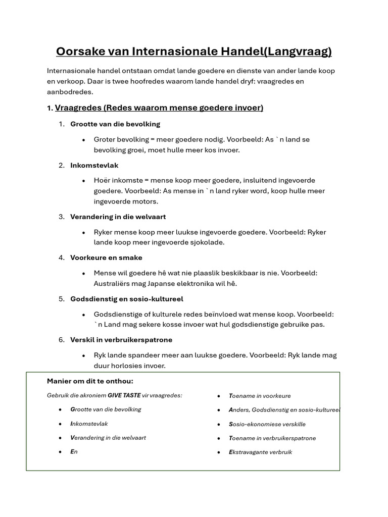 Ekonomie Pakkie 4 | PDF