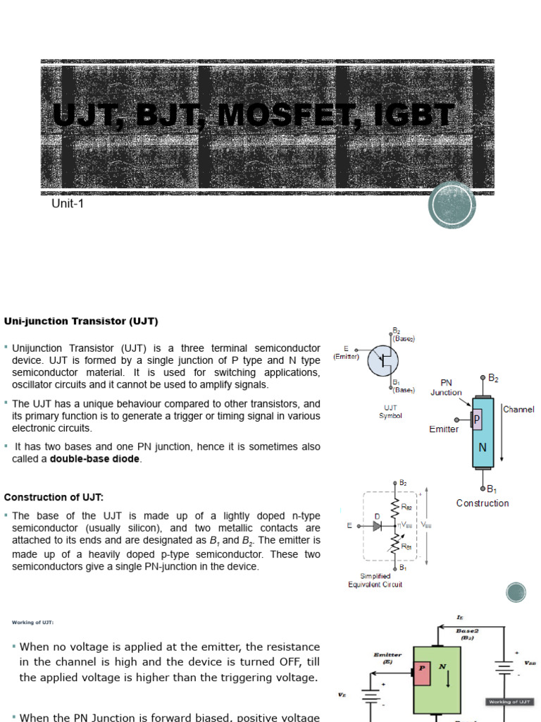 Ujt BJT | Download Free PDF | Bipolar Junction Transistor | Mosfet