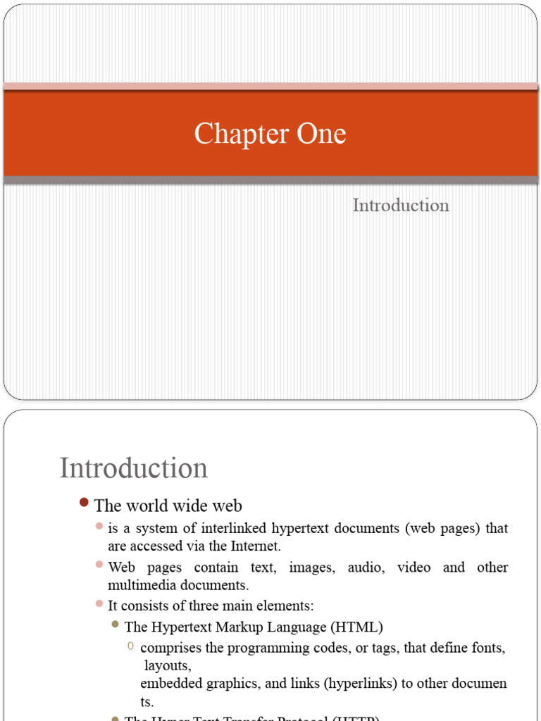 Chapter 1 | Download Free PDF | World Wide Web | Internet & Web