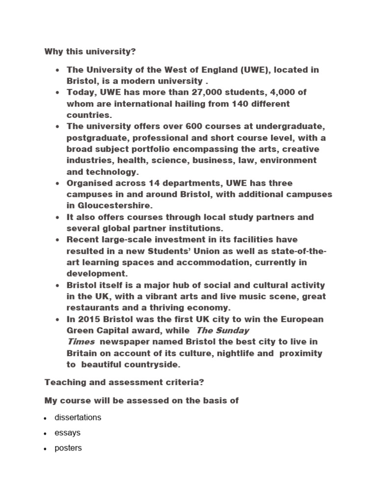 Why This University | PDF