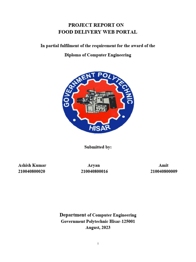 6th semester project report | PDF | Load Balancing (Computing) | Java Script