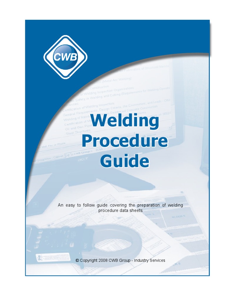 CWB Welding Procedure Guide | Welding | Specification (Technical Standard)