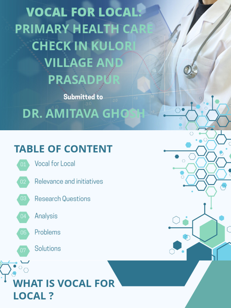 Vocal for Local need to check primary Health care in Kulori Village 1 ...