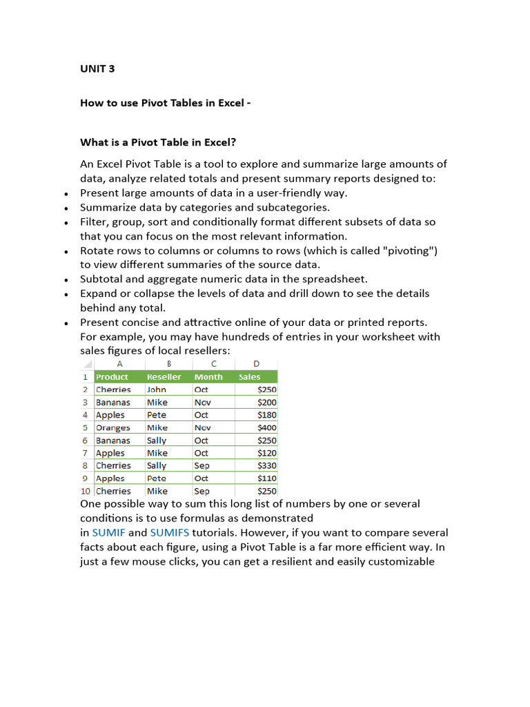AE Unit 3 | PDF | Microsoft Excel | Computing