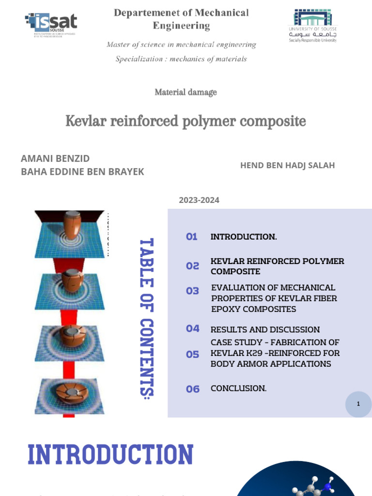 Presentation Kevlar Reinforced Polymer Composite | PDF | Composite ...
