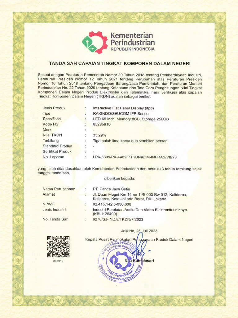 Ifp Series 65 Inch | PDF