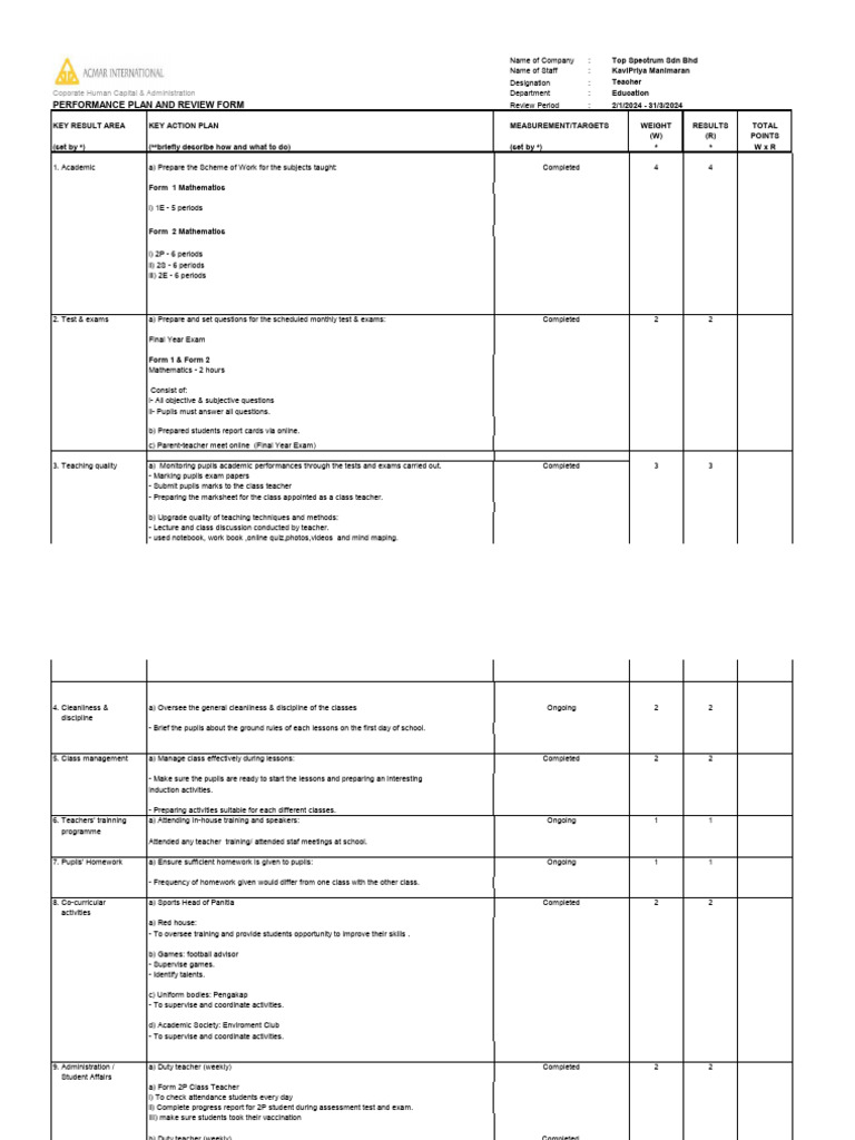 borang kra | PDF | Teachers