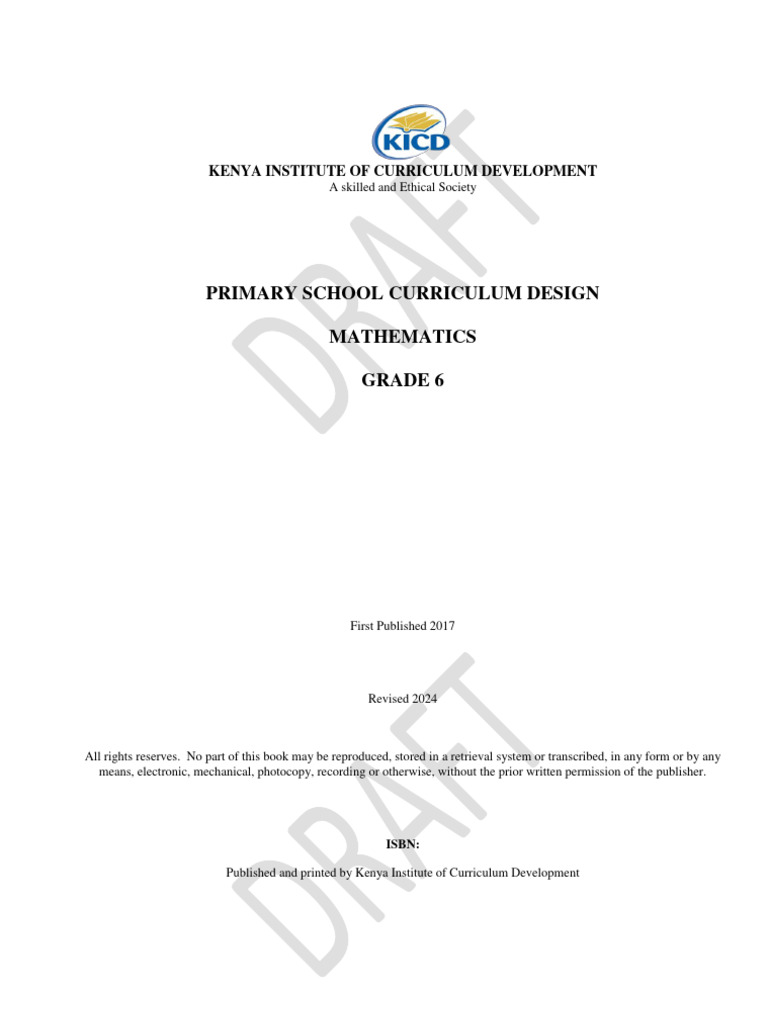 Grade 6 Mathematics Curriculum Design | PDF | Learning | Mathematics