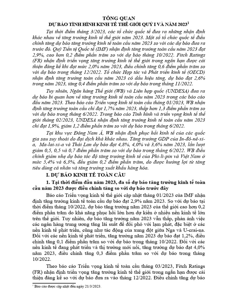 01 Bao Cao KTTG Q1 2023 24 MARCH 2023 Final Sua Sau y Kien Cua TCT | PDF