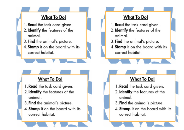 Task Card | PDF