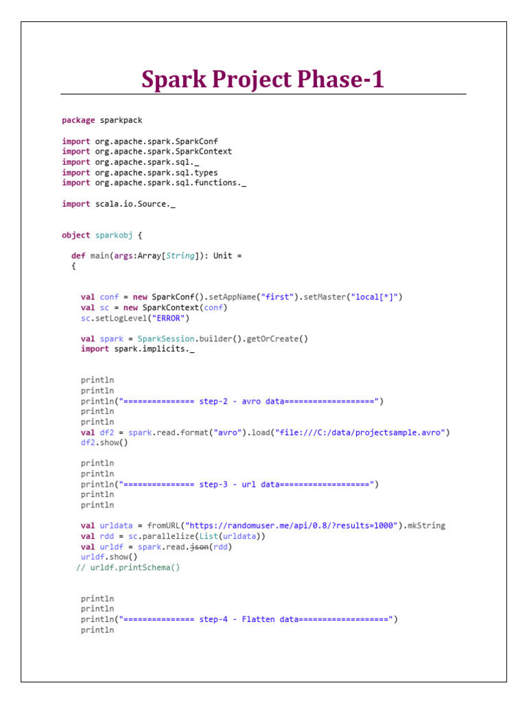 Spark Project Phase1 | PDF | Computer Programming | Computing