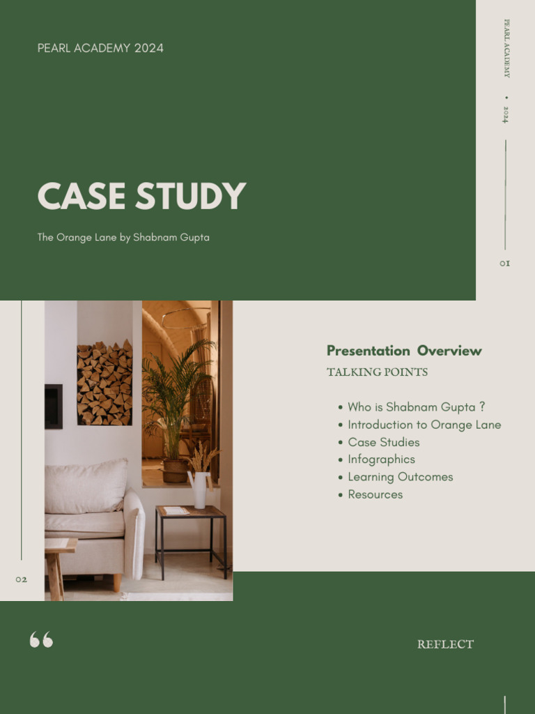 Shabnam Gupta: The Orange Lane Case Study | PDF | Interior Design | Design