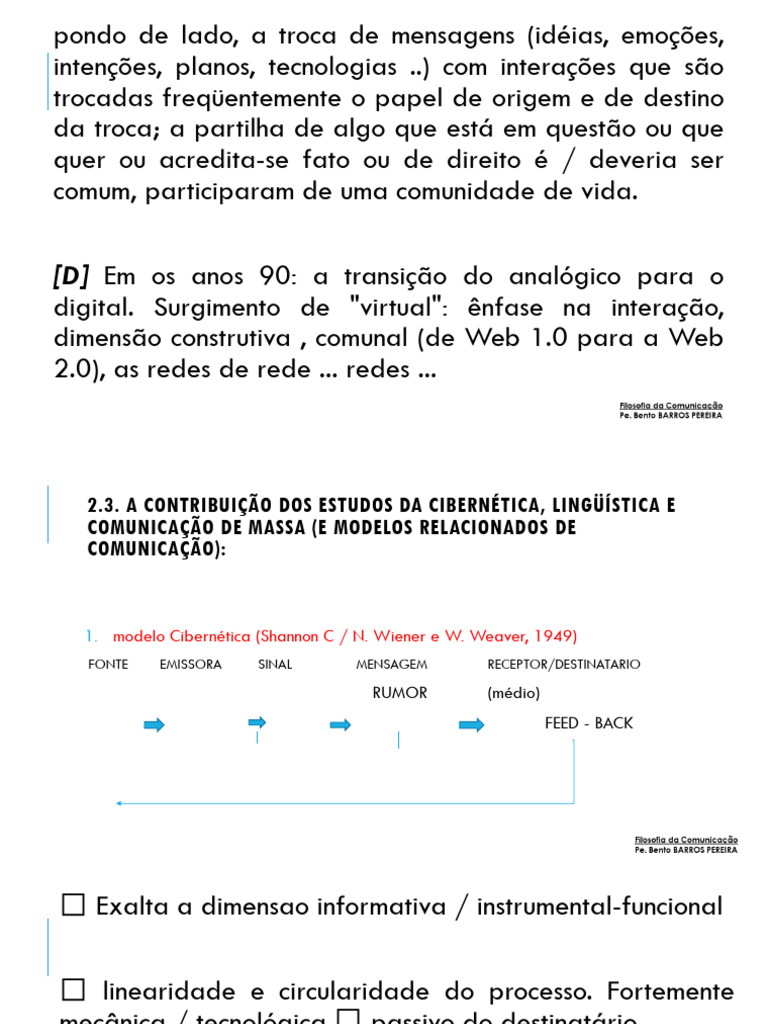 5aula-Cap Ii | PDF | Comunicação | Mídia (Comunicação)