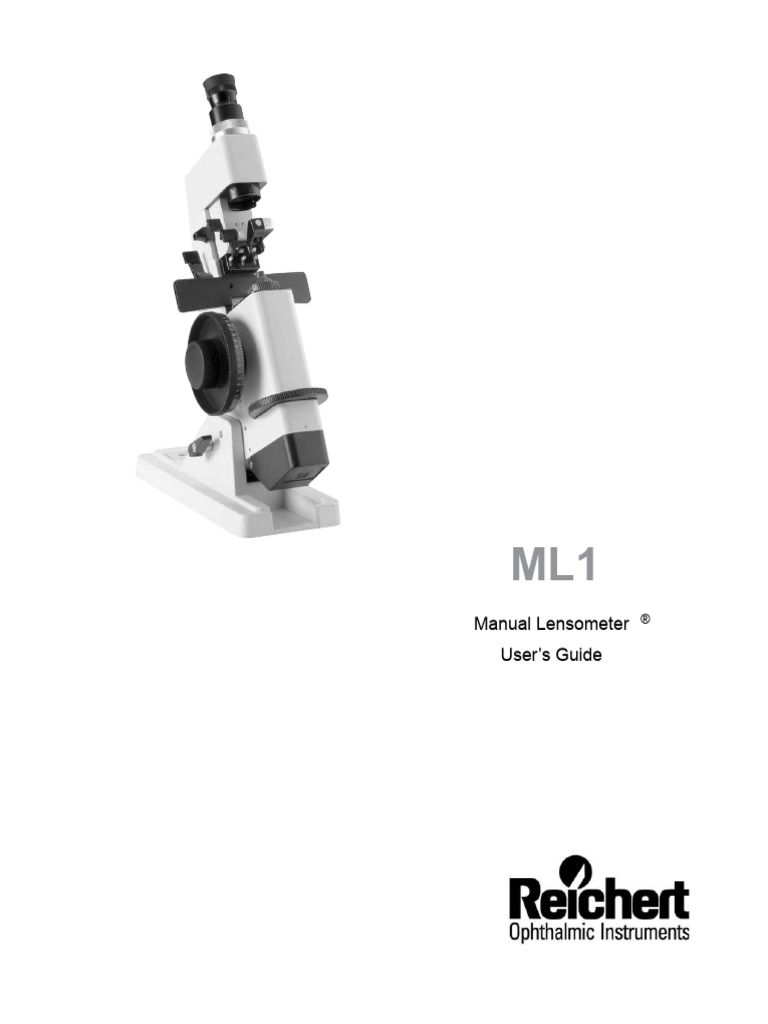 Manual Lensometer User Manual | PDF | Electromagnetic Radiation | Optics