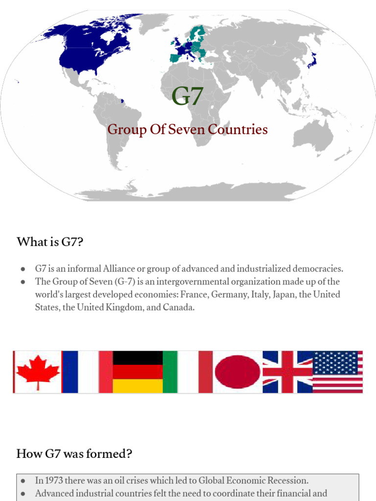 Group of Seven Countries | PDF | International Relations | Global Politics