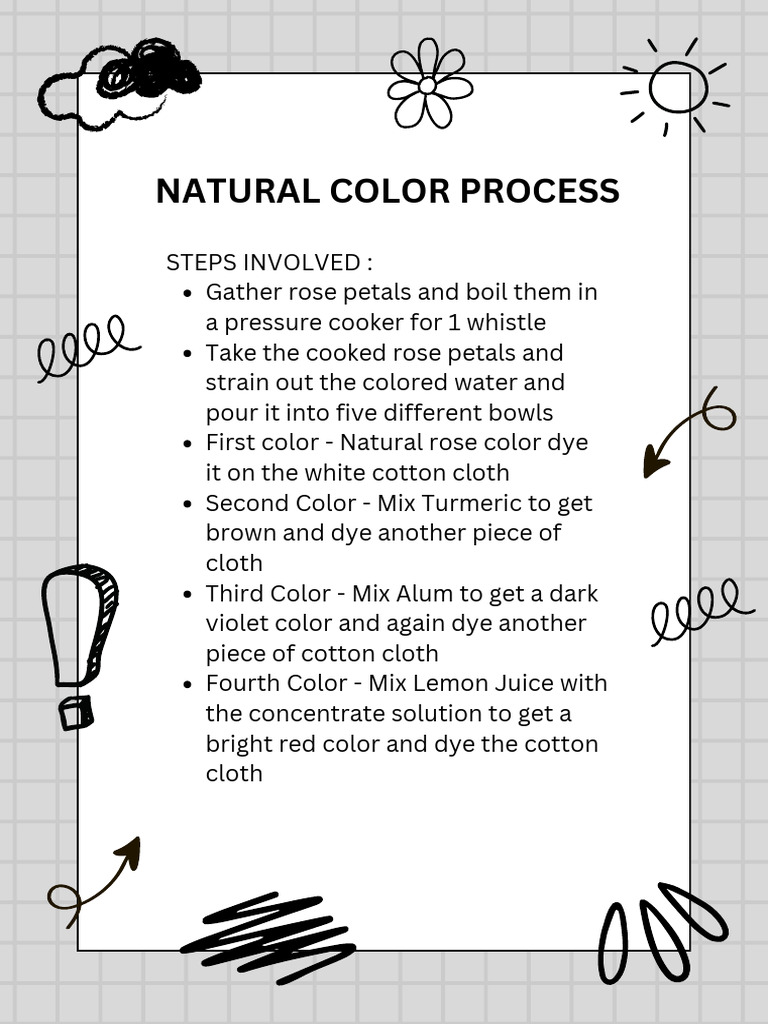 Natural Dyeing with Rose Petals | PDF