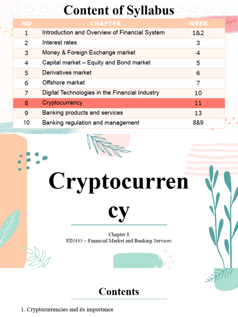 Chapter 8 (Cryptocurrency) | PDF | Cryptocurrency | Trade