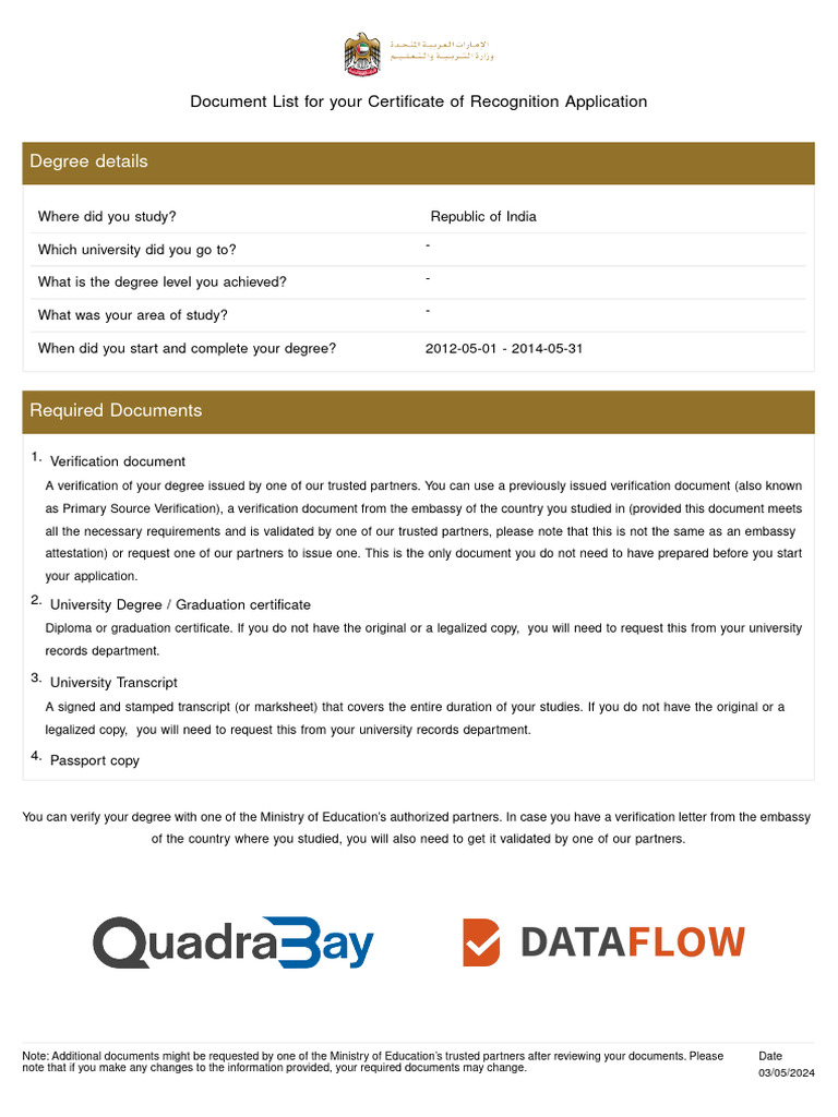 Documents Checklist | PDF