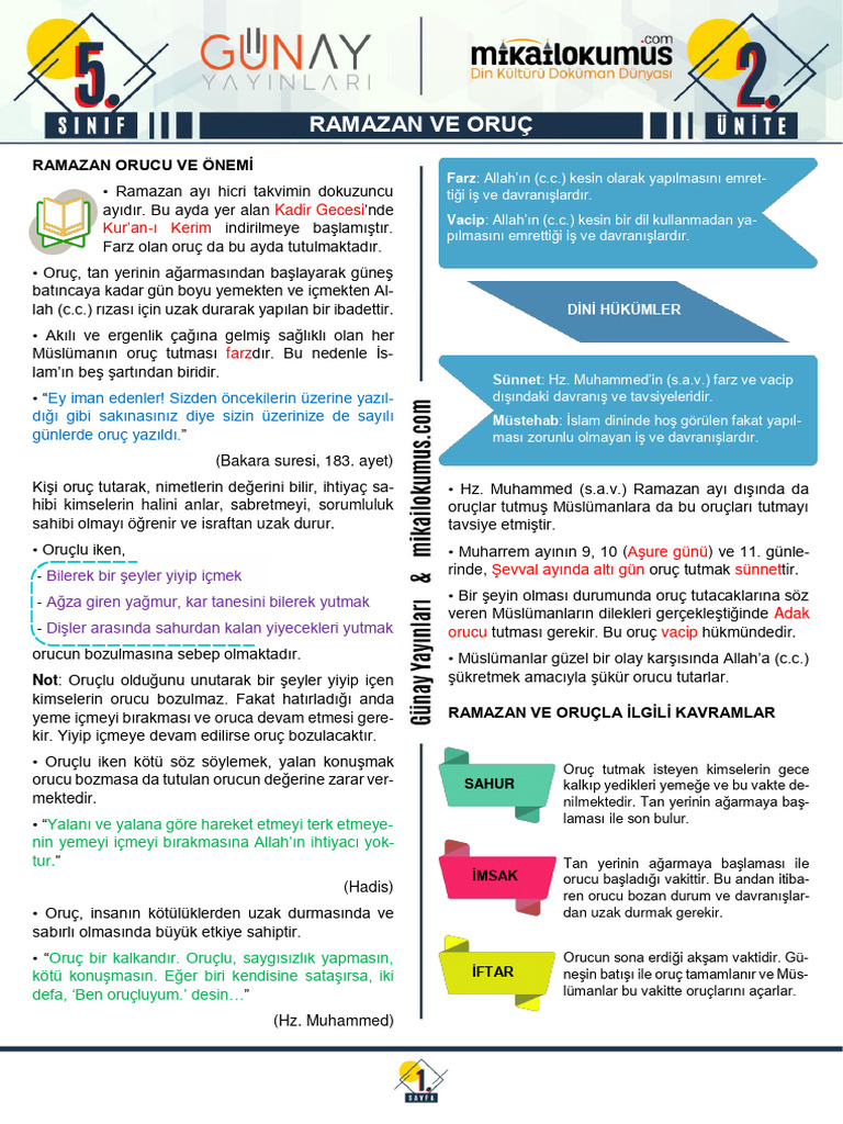 Dkab 2. Ünite Notları | PDF